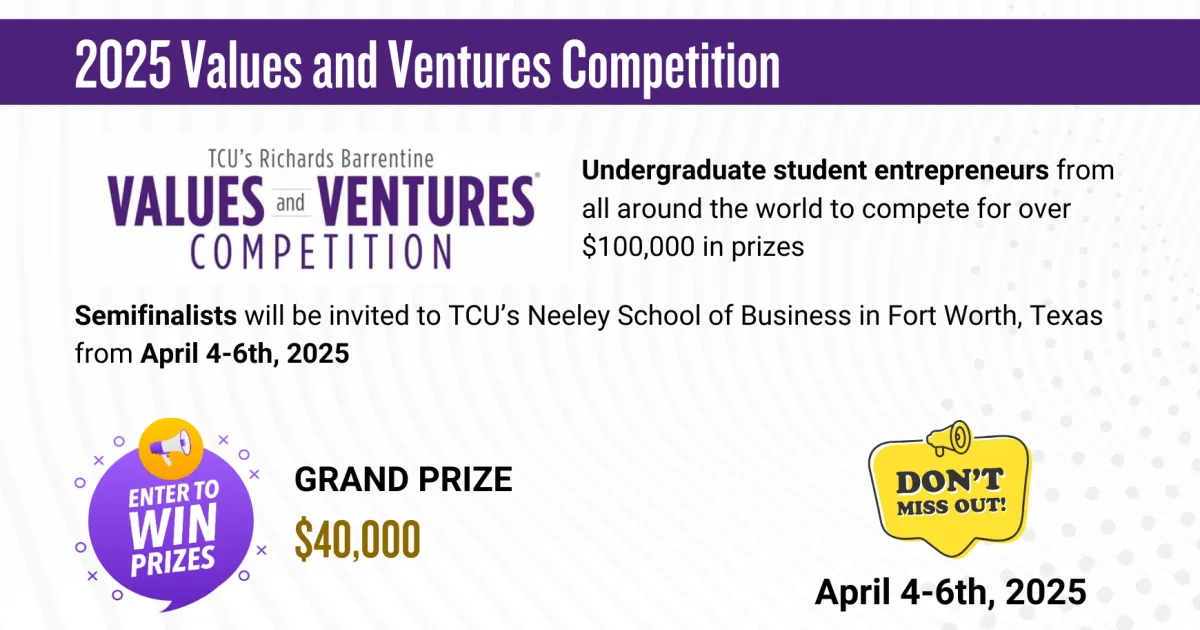 2025 Values and Ventures Competition - Application Open Now! | George ...