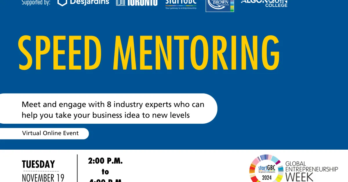 Speed Mentoring - Online | George Brown Polytechnic