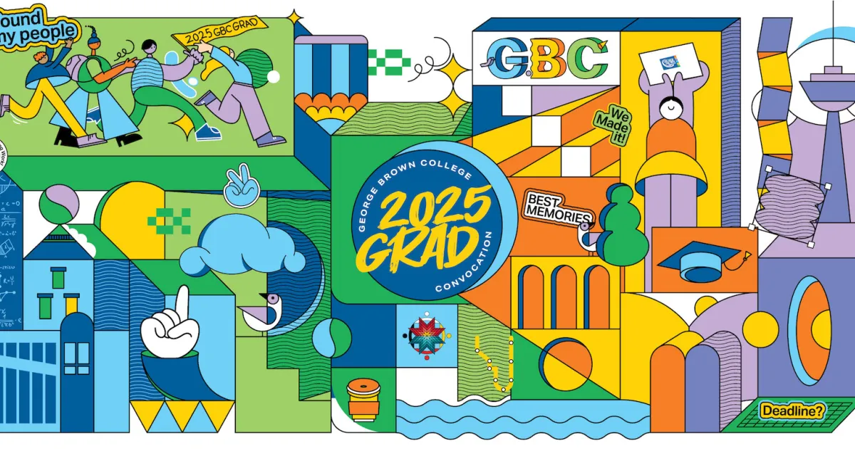 Vibrant, Diverse, Playful: Convocation Mural by New GBC Grad | George ...